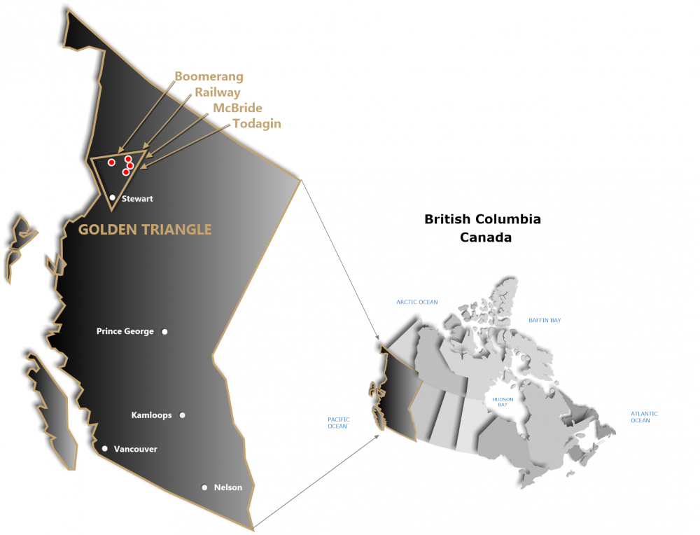 About BC Golden Triangle - HAWKEYE Gold & Diamond Inc.